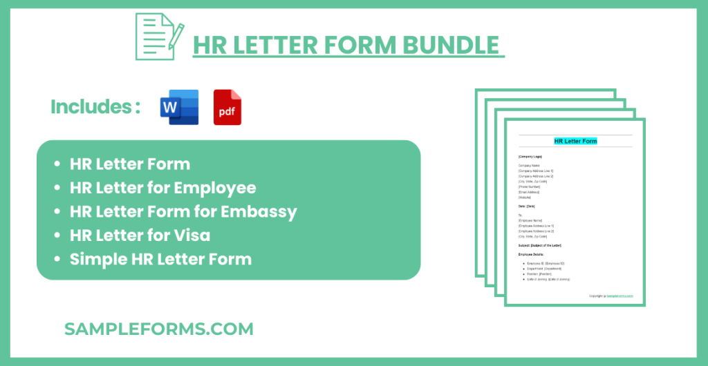 FREE 12+ HR Letter Form Samples, PDF, MS Word, Google Docs