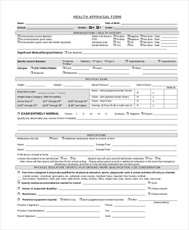 FREE 18+ Sample Health Forms in PDF | MS Word | Excel