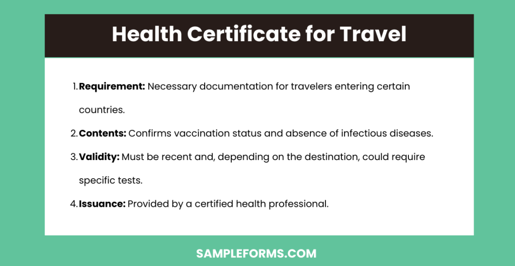 FREE 13+ Health Certificate Form Samples, PDF, MS Word, Google Docs, Excel