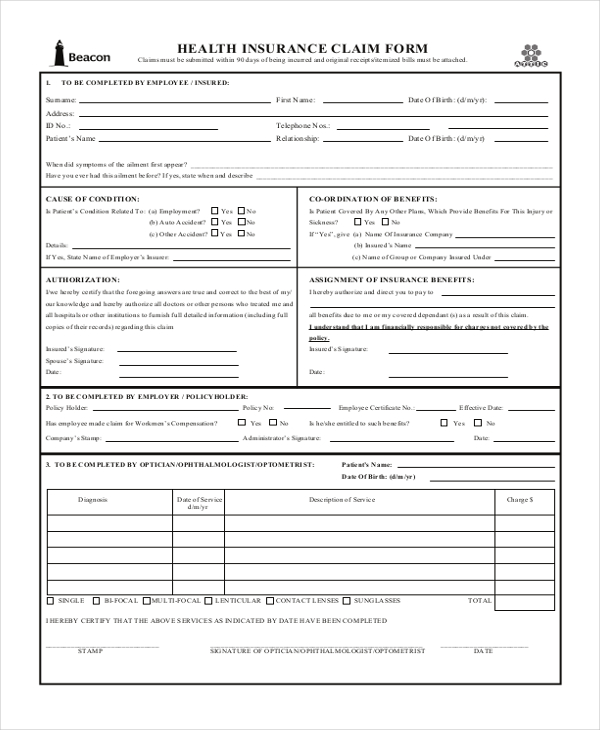 FREE 18+ Sample Health Forms in PDF | MS Word | Excel