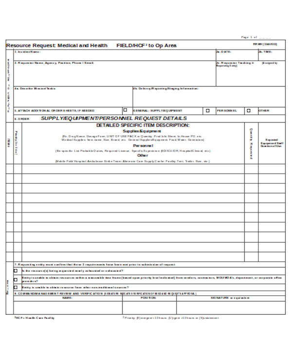 FREE 18+ Sample Health Forms in PDF | MS Word | Excel