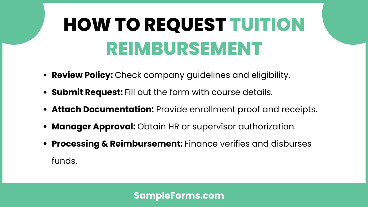 FREE 13+ Tuition Reimbursement Form Samples, PDF, MS Word, Google Docs, Excel