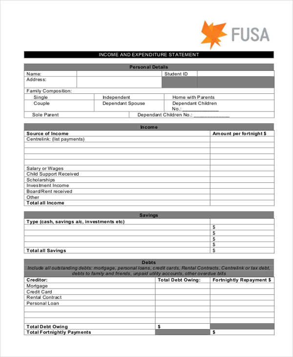 FREE 15+ Sample Income Statement Forms in PDF | MS Word | Excel
