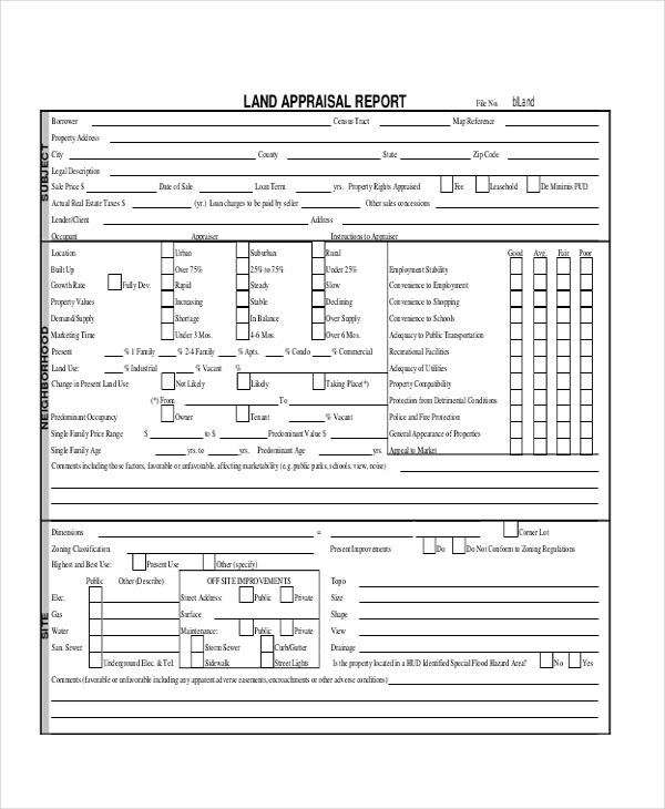 FREE 25+ Sample Appraisal Forms in PDF | MS Word | Excel