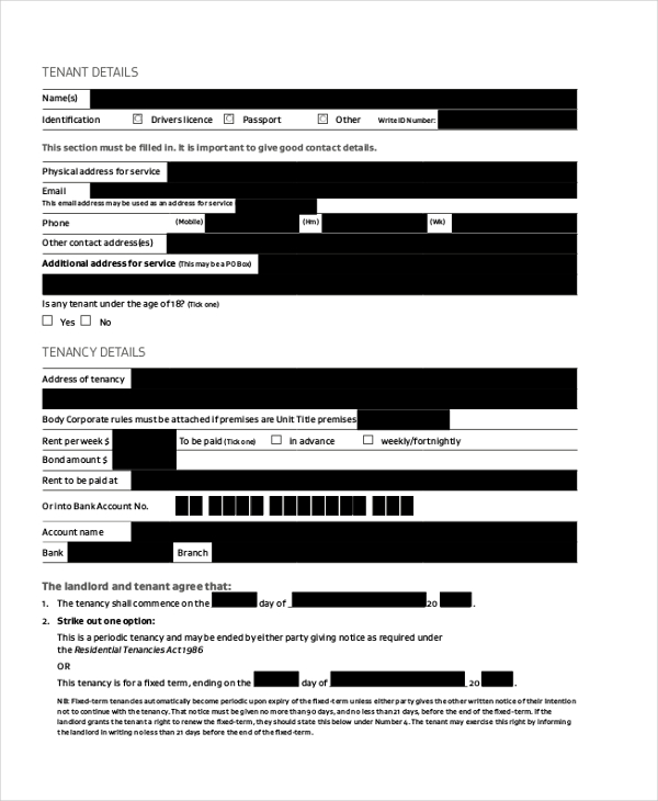 FREE 8+ Sample Landlord Agreement Forms in PDF | MS Word