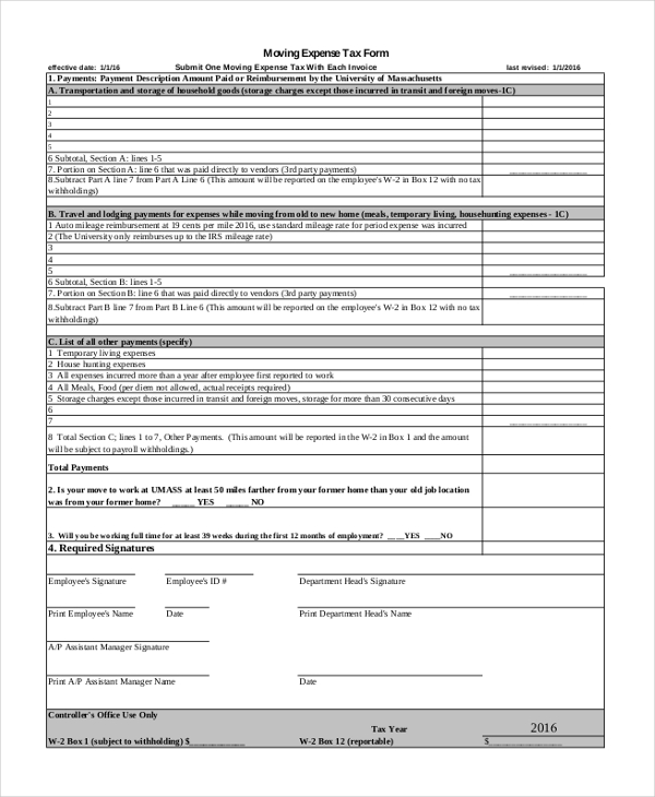 FREE 22+ Sample Tax Forms in PDF | Excel | MS Word