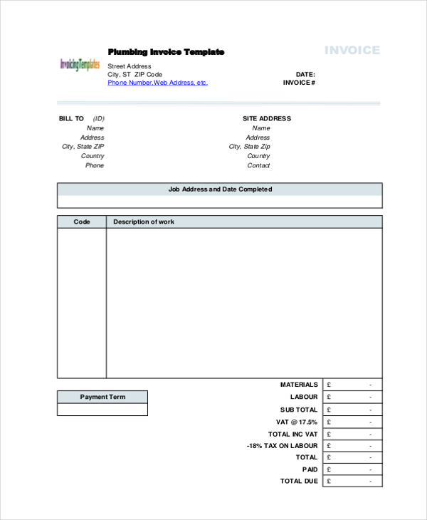 FREE 10+ Sample Contractor Invoice Forms in MS Word | PDF | Excel