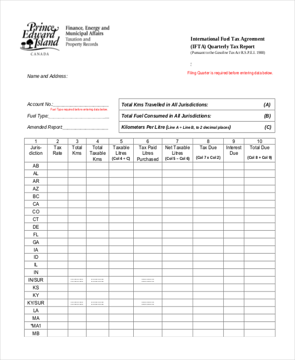 FREE 22+ Sample Tax Forms in PDF | Excel | MS Word