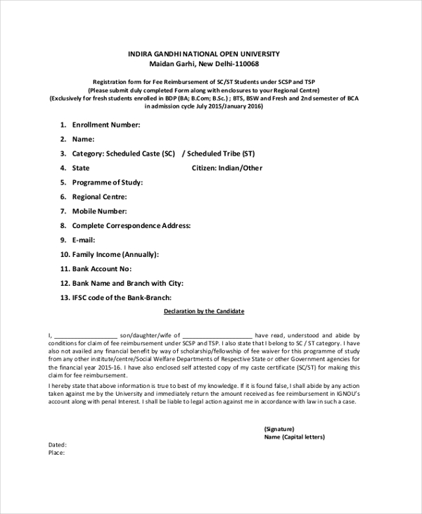 FREE 18+ Sample Reimbursement Forms in PDF | MS Word | Excel