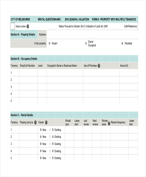 FREE 30+ Questionnaire Form Samples, PDF, MS Word, Google Docs, Excel