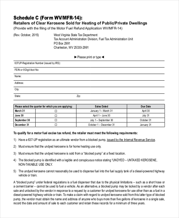 FREE 22+ Sample Tax Forms in PDF | Excel | MS Word