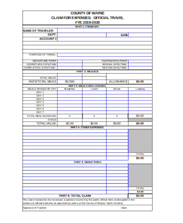 FREE 31+ Travel Forms in PDF | Excel | MS Word