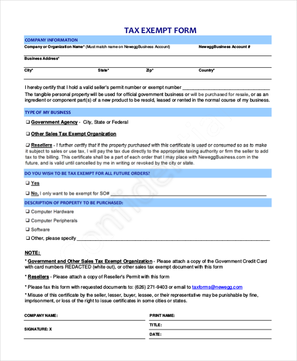 FREE 22+ Sample Tax Forms in PDF | Excel | MS Word