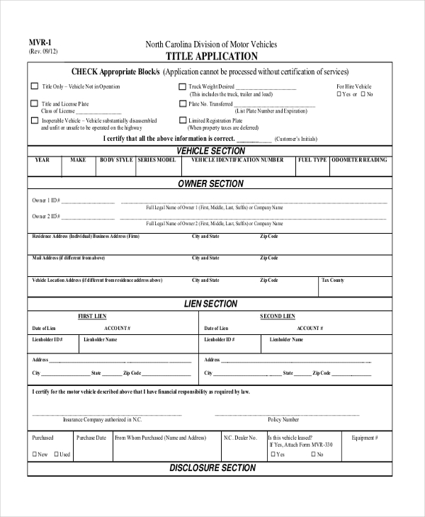 FREE 8+ Sample Title Transfer Forms in PDF