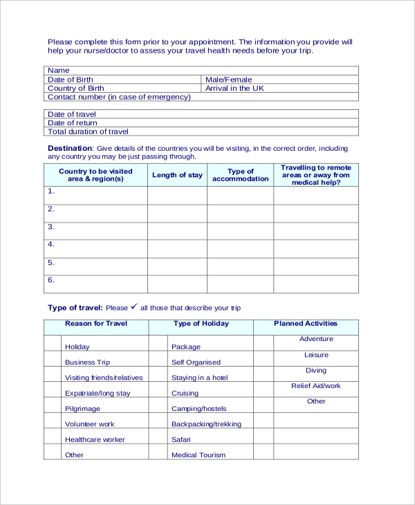 FREE 9+ Sample Insurance Assessment Forms in PDF | Excel | MS Word