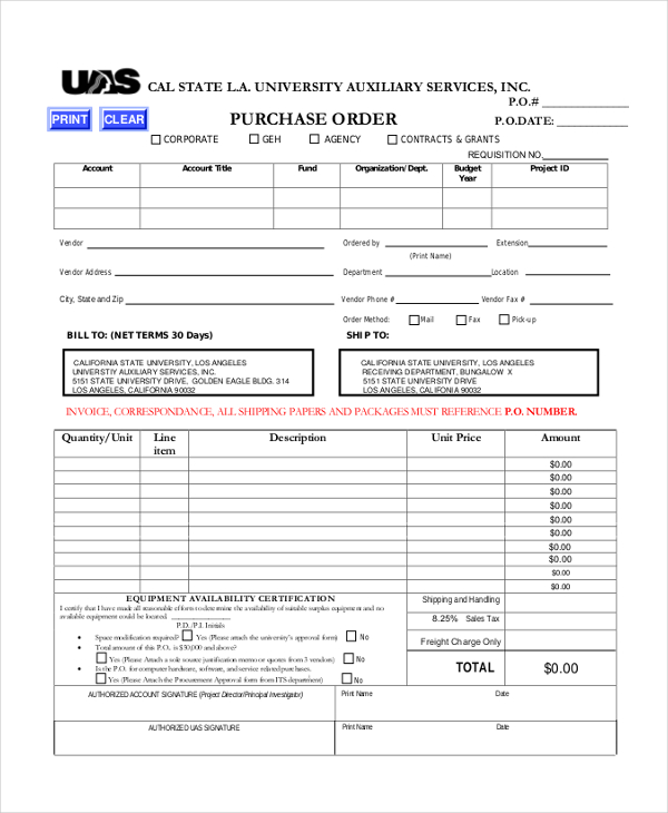 FREE 17+ Purchase Order Request Form Samples, PDF, MS Word, Google Docs ...