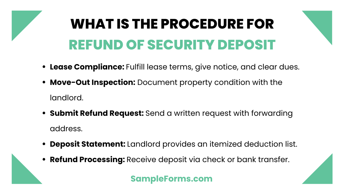 FREE 12+ Security Deposit Refund Form Samples, PDF, MS Word, Google Docs