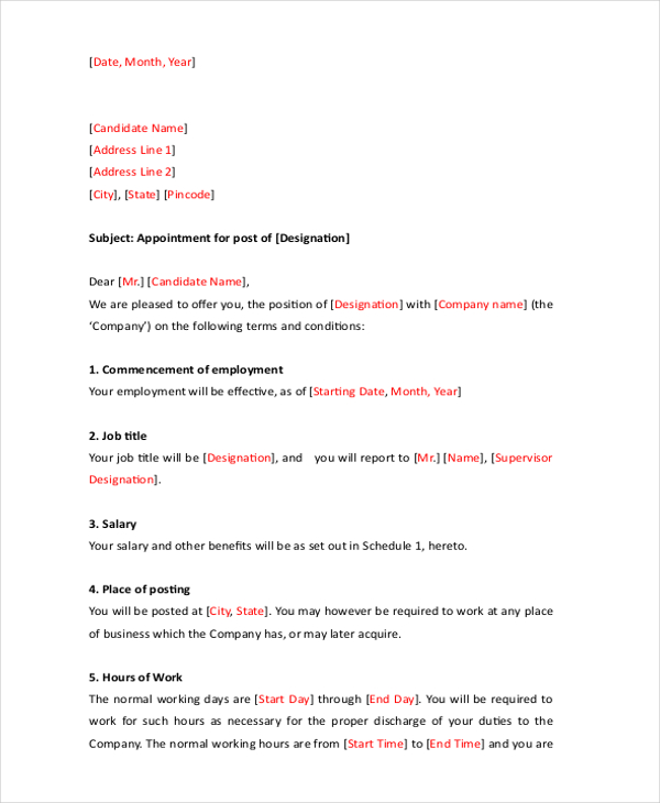 FREE 12+ HR Letter Samples, PDF, MS Word, Google Docs
