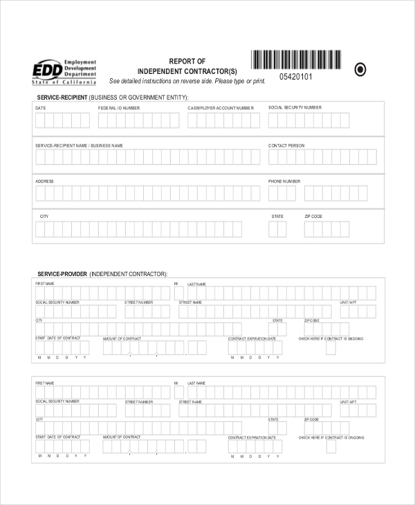FREE 21+ Sample Contractor Forms in PDF | MS Word | Excel