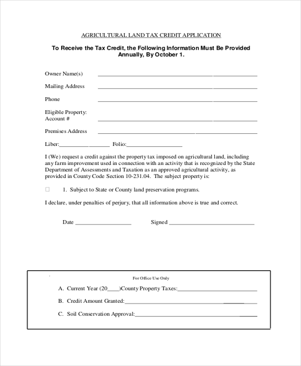 FREE 12+ Sample Credit Application Form in PDF | MS Word | Excel