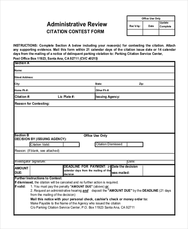 FREE 19+ Sample Review Forms in PDF | MS Word | Excel