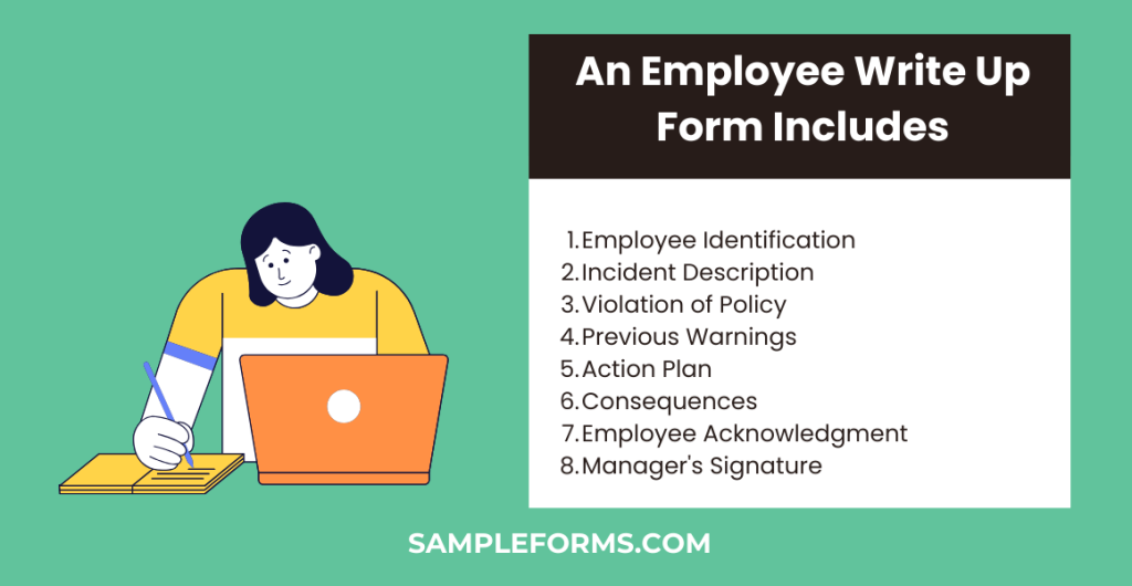 FREE 11+ Employee Write Up Form Samples, PDF, MS Word, Google Docs
