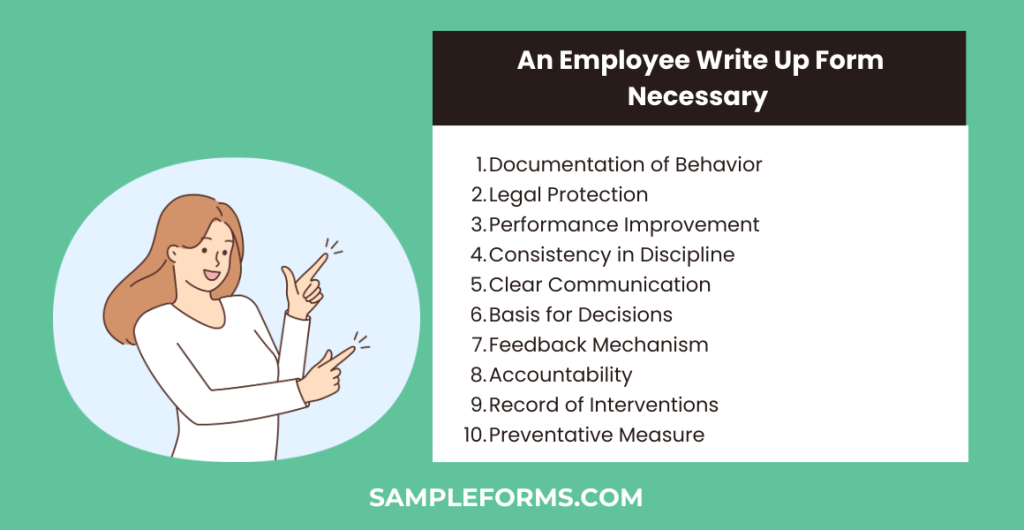 FREE 11+ Employee Write Up Form Samples, PDF, MS Word, Google Docs
