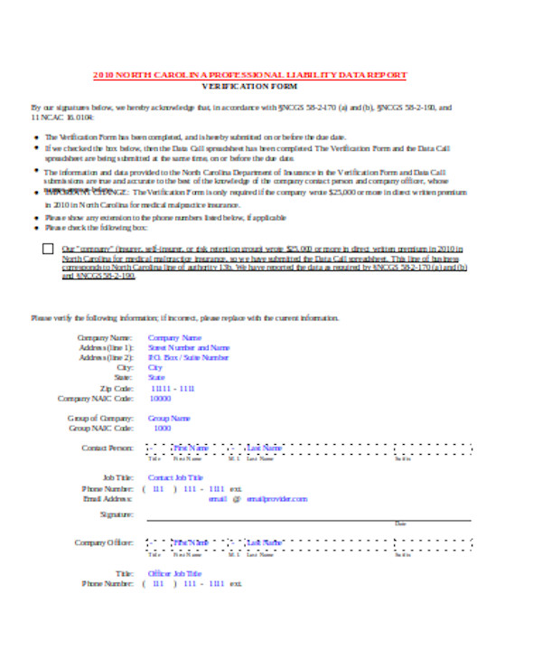 FREE 10+ Sample Job Verification Forms in PDF | MS Word | Excel