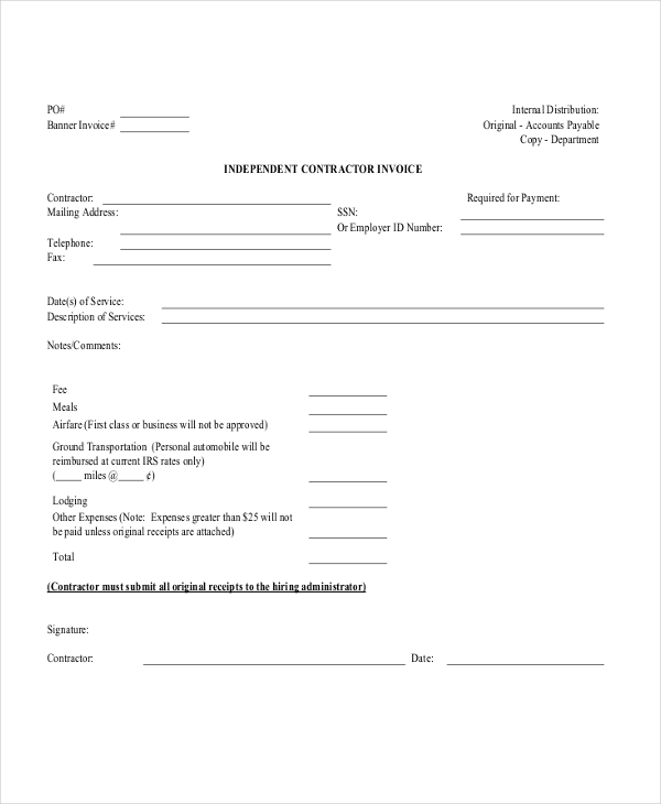 FREE 14+ Invoice Form Samples, PDF, MS Word, Google Docs