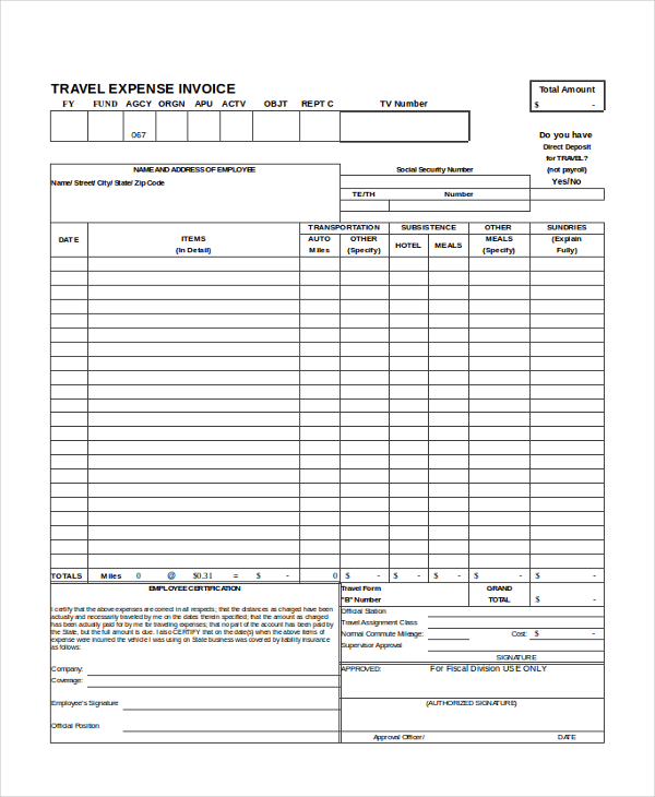 FREE 14+ Invoice Form Samples, PDF, MS Word, Google Docs