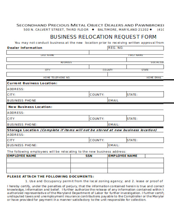 FREE 20+ Sample Business Forms in PDF | MS Word