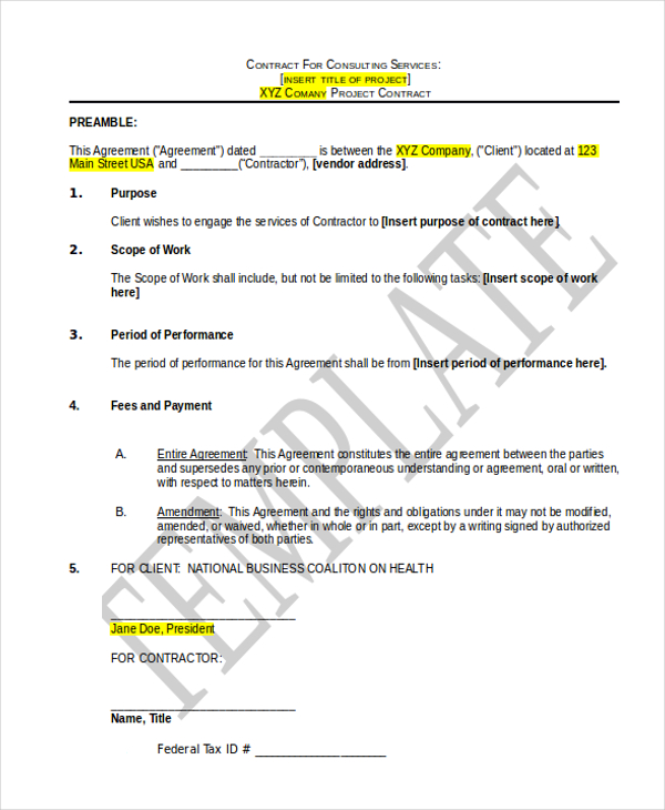 FREE 13+ Service Contract Form Samples, PDF, MS Word, Google Docs, Excel