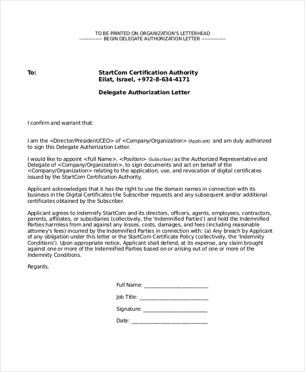 FREE 14+ Letter of Authorization Samples, PDF, MS Word, Google Docs, Excel