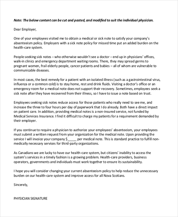 FREE 11+ Doctor Note Samples, PDF, MS Word, Google Docs