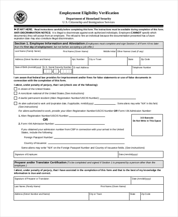 FREE 10+ Sample Employer Verification Forms in PDF | MS Word