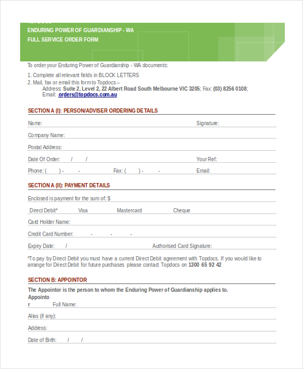 FREE 16+ Guardianship Form Samples, PDF, MS Word, Google Docs