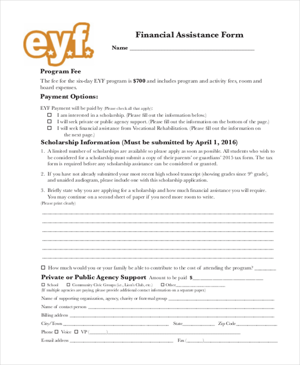 FREE 18+ Sample Financial Forms in PDF | MS Word | Excel