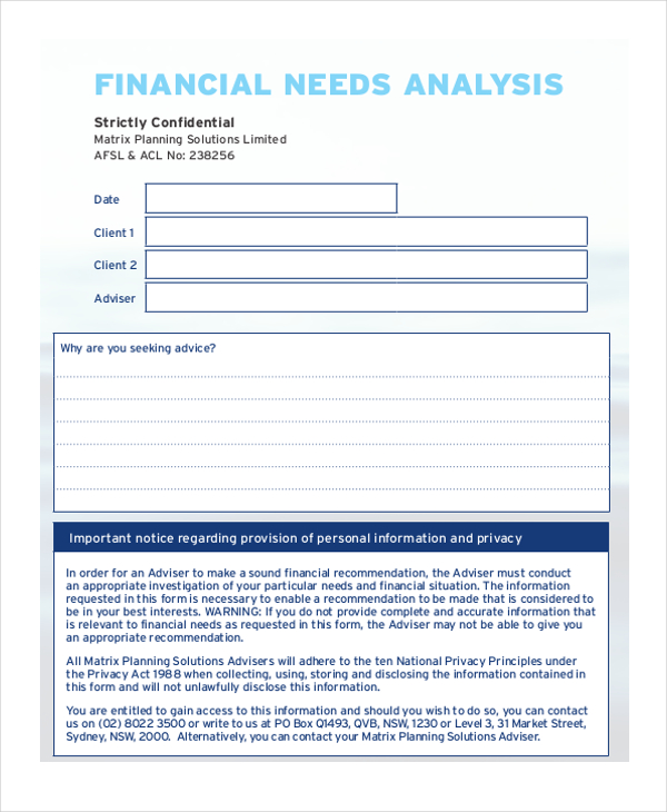 FREE 18+ Sample Financial Forms in PDF | MS Word | Excel