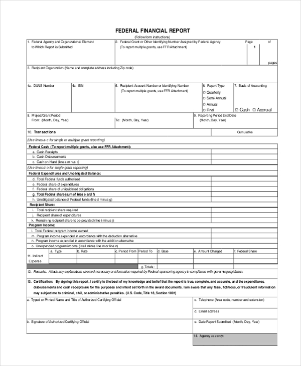 FREE 18+ Sample Financial Forms in PDF | MS Word | Excel