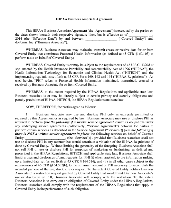 FREE 11+ Sample HIPAA Forms in PDF | MS Word