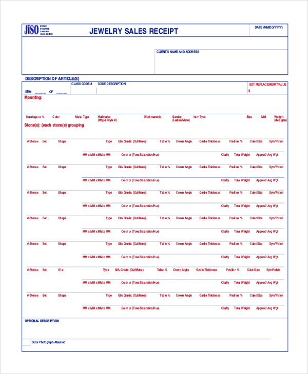 FREE 11+ Sample Sales Receipt Forms in PDF | MS Excel | Word