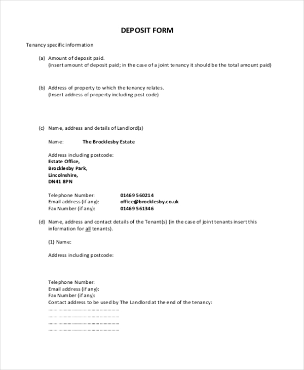 FREE 18+ Sample Landlord Forms in PDF | MS Word