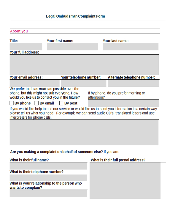 FREE 22+ Legal Form Samples, PDF, MS Word, Google Docs, Excel