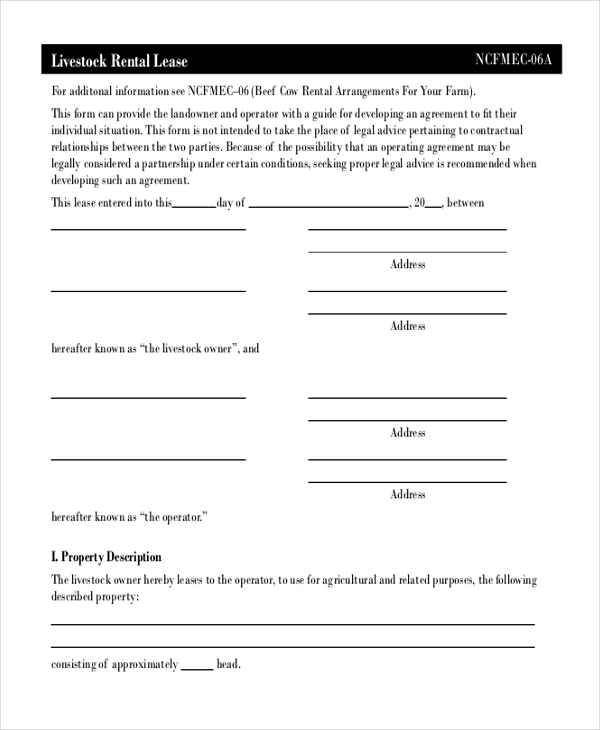 FREE 11+ Sample Rental Lease Forms in PDF | MS Word | Excel