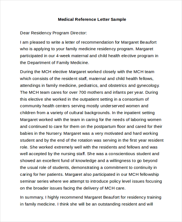 FREE 11+ Sample Reference Letters in MS Word | PDF