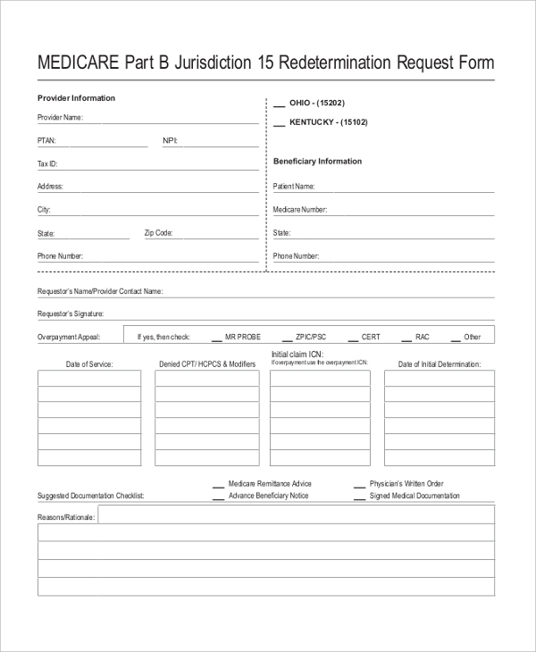 FREE 10+ Sample Medicare Forms in PDF | MS Word