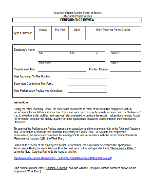 FREE 19+ Sample Review Forms in PDF | MS Word | Excel