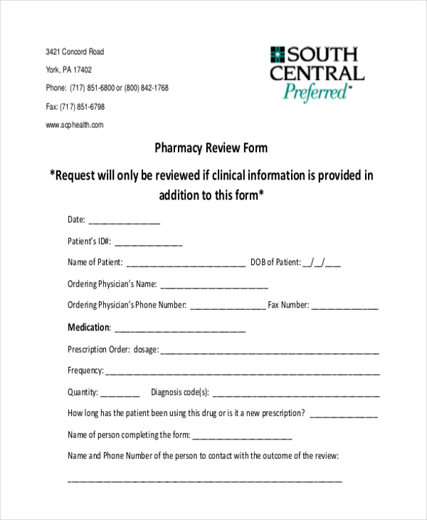 FREE 19+ Sample Review Forms in PDF | MS Word | Excel