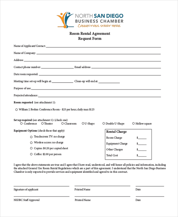 FREE 10+ Sample Room Rental Agreement Forms in PDF | MS Word