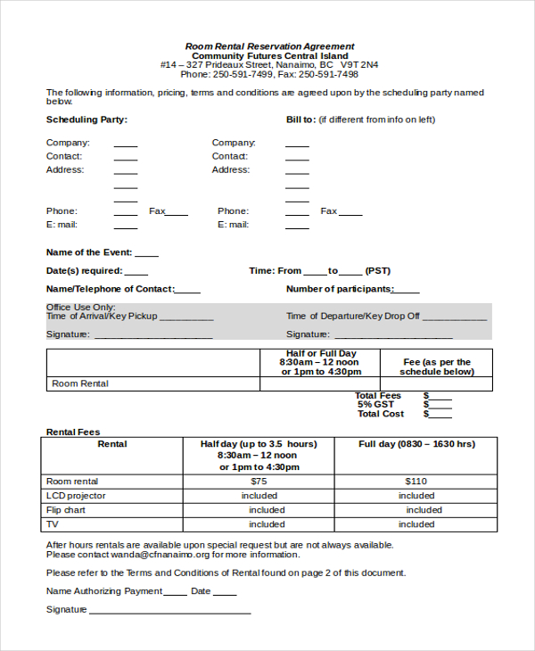 FREE 10+ Sample Room Rental Agreement Forms in PDF | MS Word